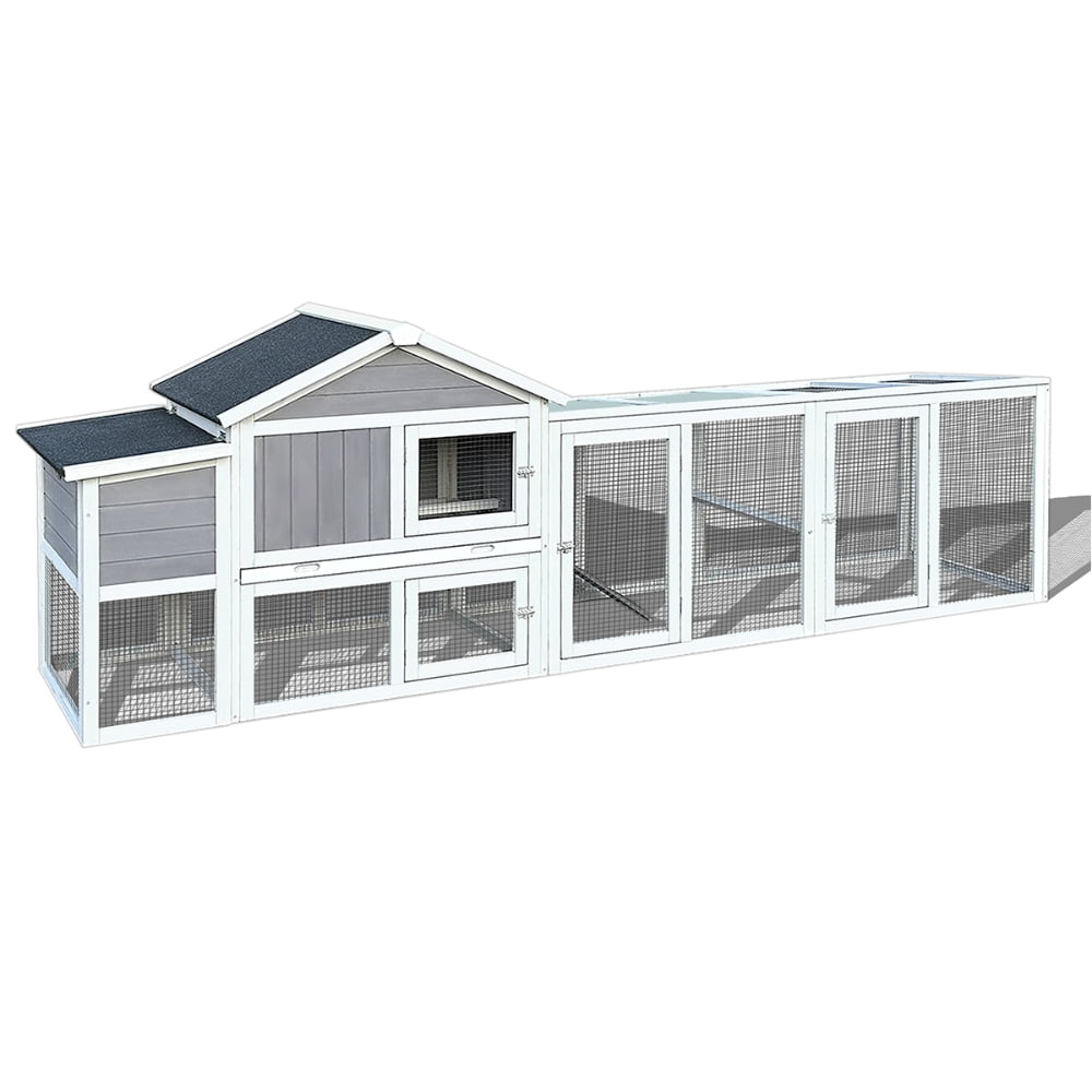 Wooden Chicken Coop Nesting Box Poultry Cage Waterproof UV Panel ...