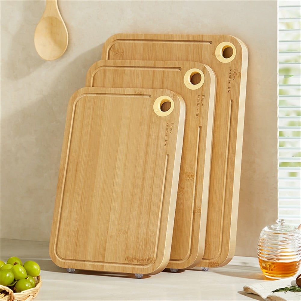 Wooden Chopping Cutting Boards Non-Slip With Groove For Fruits ...