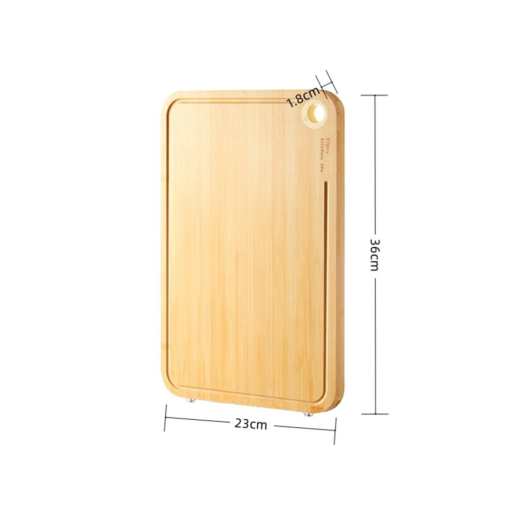 Wooden Chopping Cutting Boards Non-Slip with Groove for Fruits ...