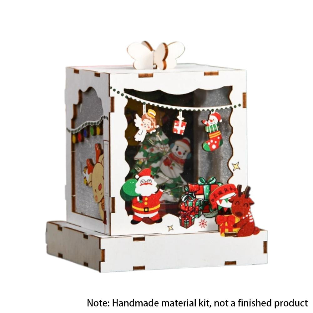 Wooden Christmas Building Blocks Set - Creative Holiday-Themed ...