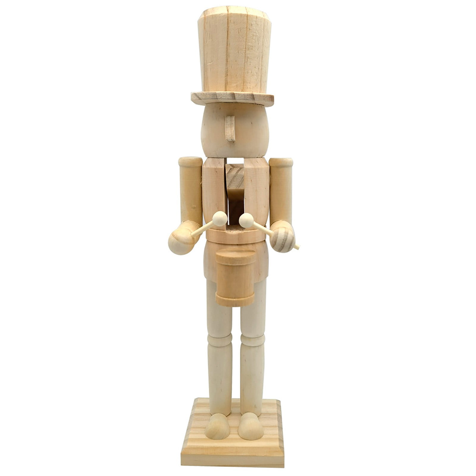 Wooden Christmas Character Crafts Unpainted Unfinished Paintable Wooden ...