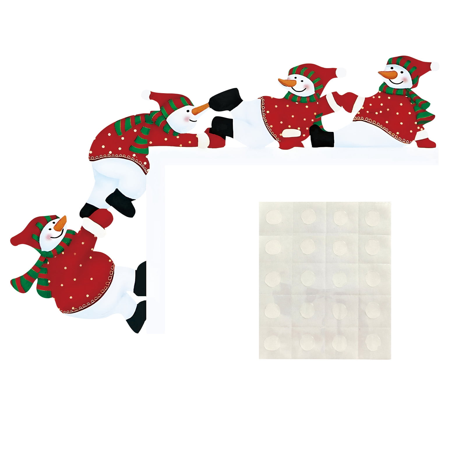Wooden Christmas Door Frame Decorations With Corner Hanging Gnome And ...