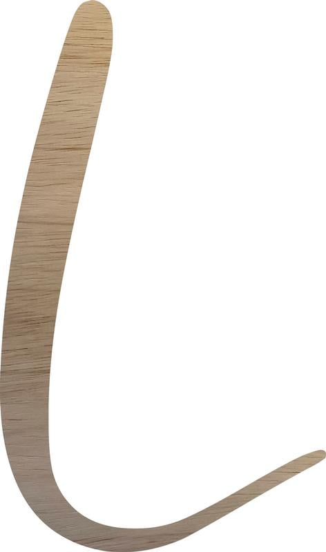 Wooden Christmas Letter L, Unfinished 5'' Tall Craft Wood Alphabet, A-Z ...