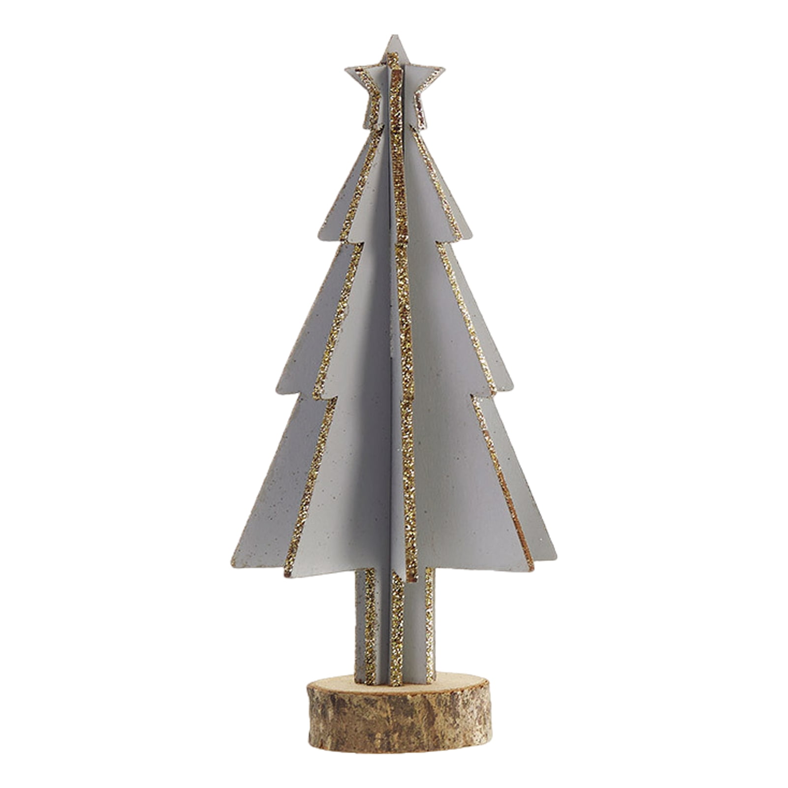 Wooden Christmas Tree Tabletop Ornament Mini Christmas Tree Reusable ...