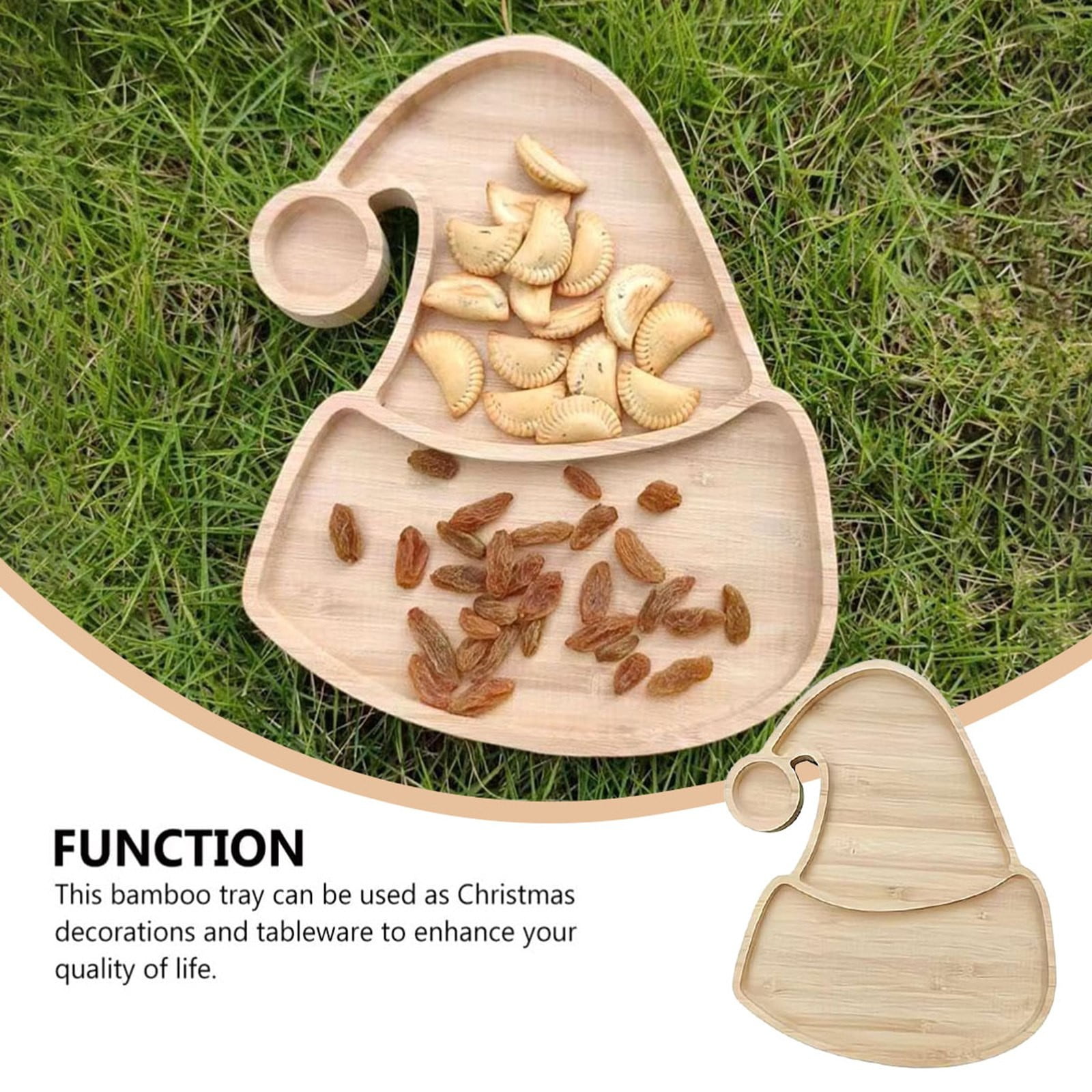 Wooden Christmas Tree Trays-Holiday Shape Food Platter,Christmas ...