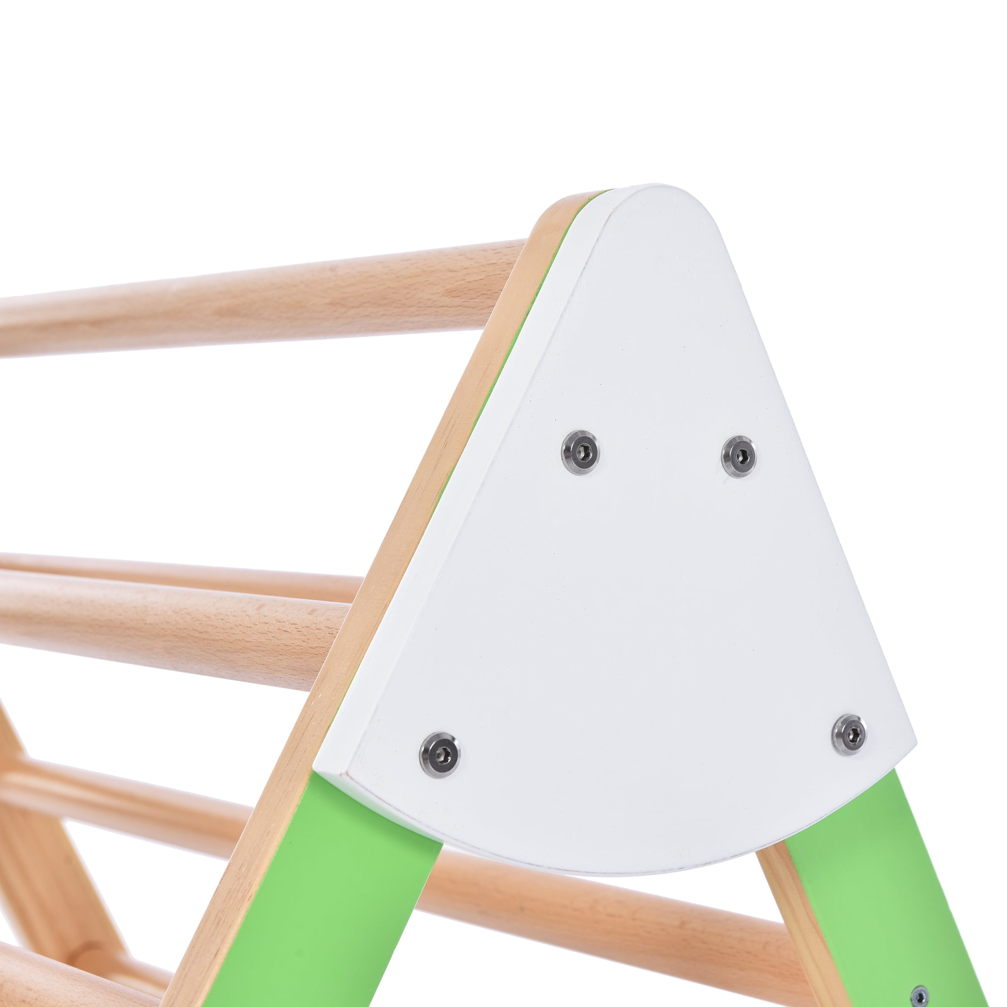 Wooden Climbing Triangle - Indoor Jungle Gym with Ramp and Arch Toy ...