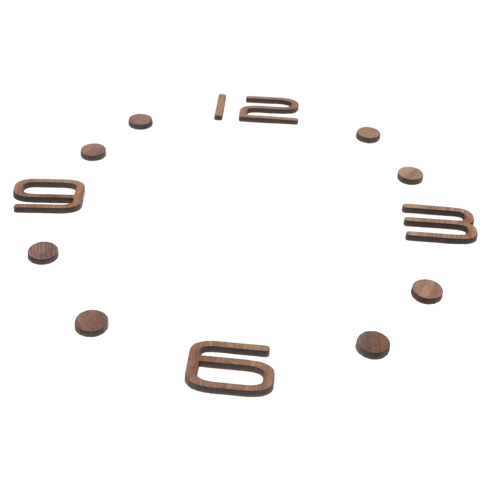 Wooden Clock Numbers Kit Classic Clock Numbers Self Adhesive Clock ...