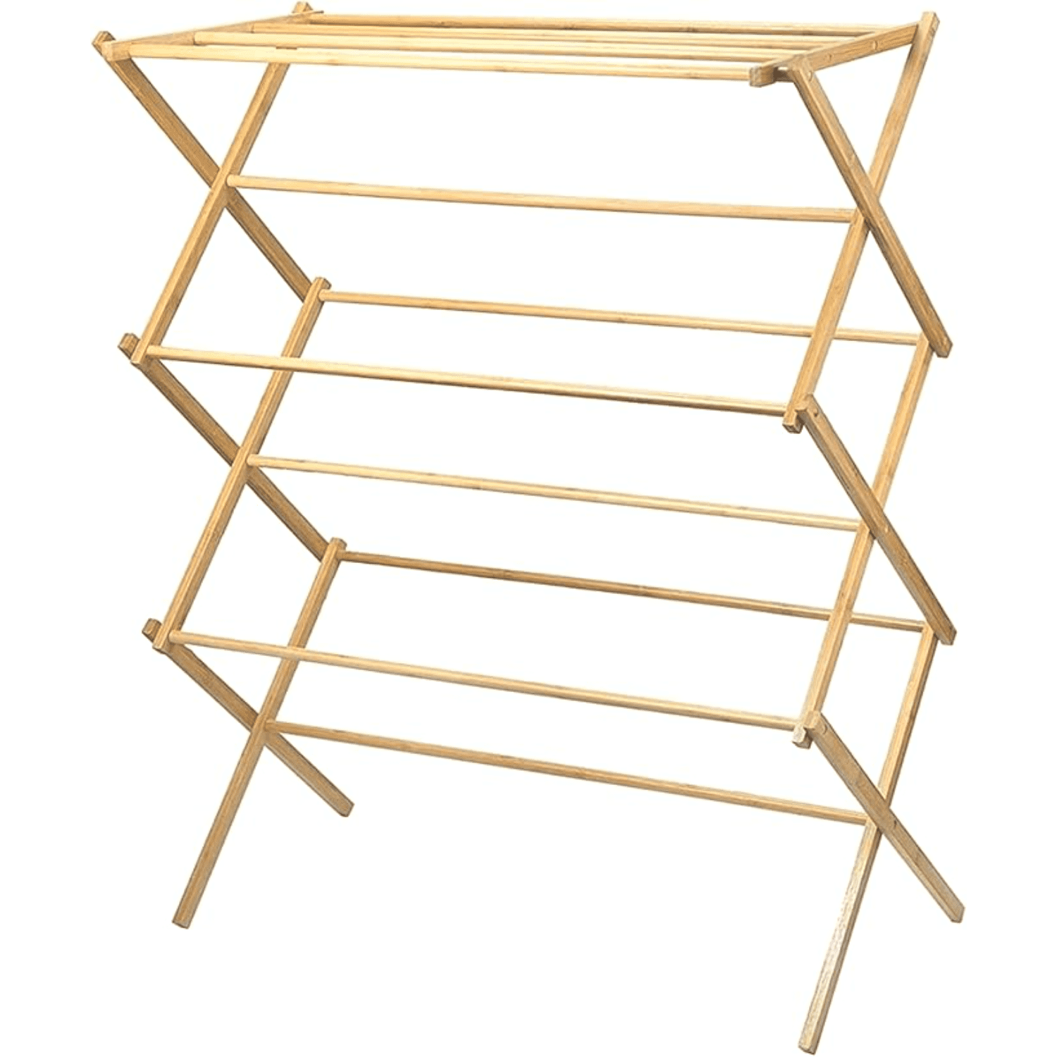 Home-it Wooden Clothes Drying Rack for Laundry - Collapsible Folding ...