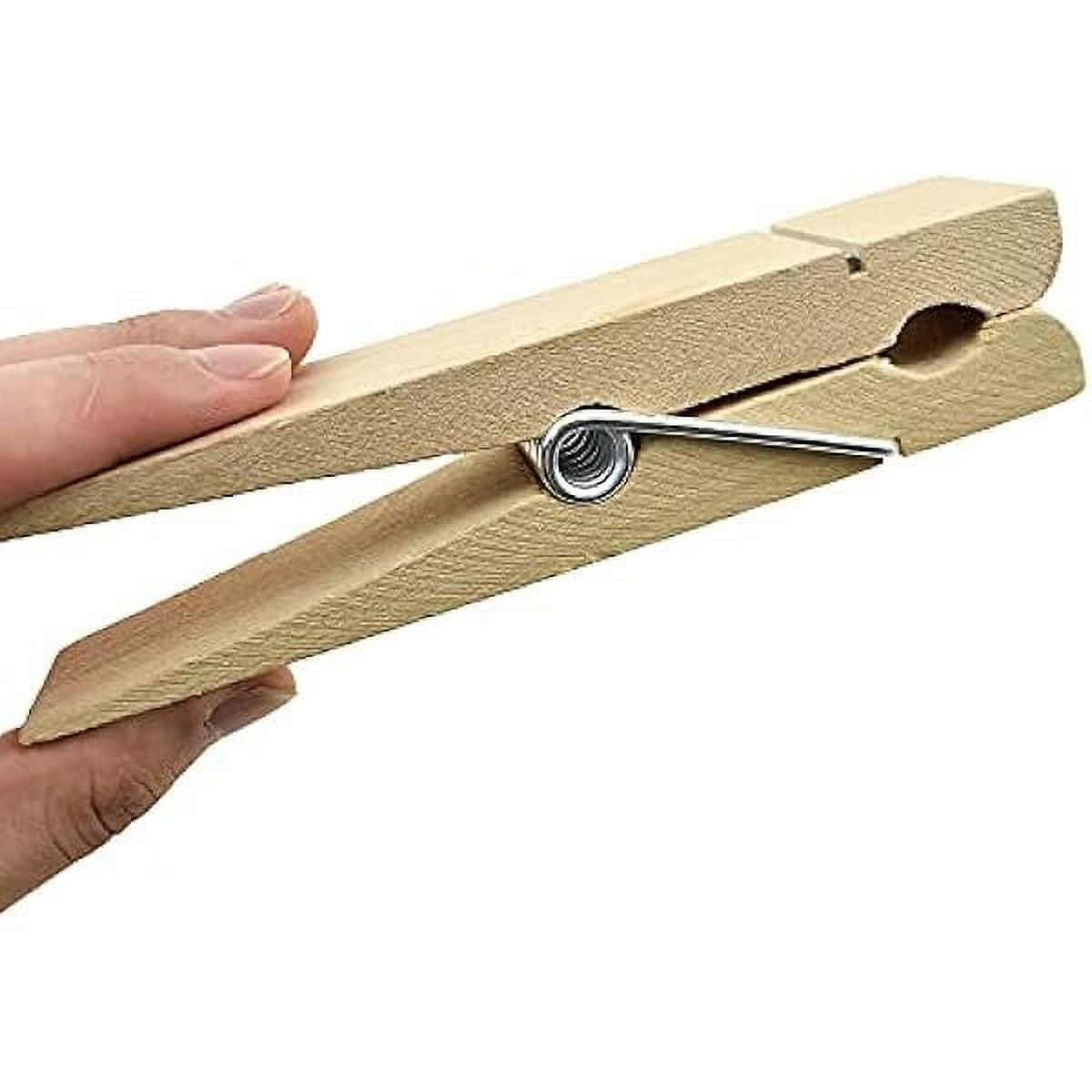Wooden Clothes Pins Clothespins Extra Large Do NOT Fall Apart 6 inches ...