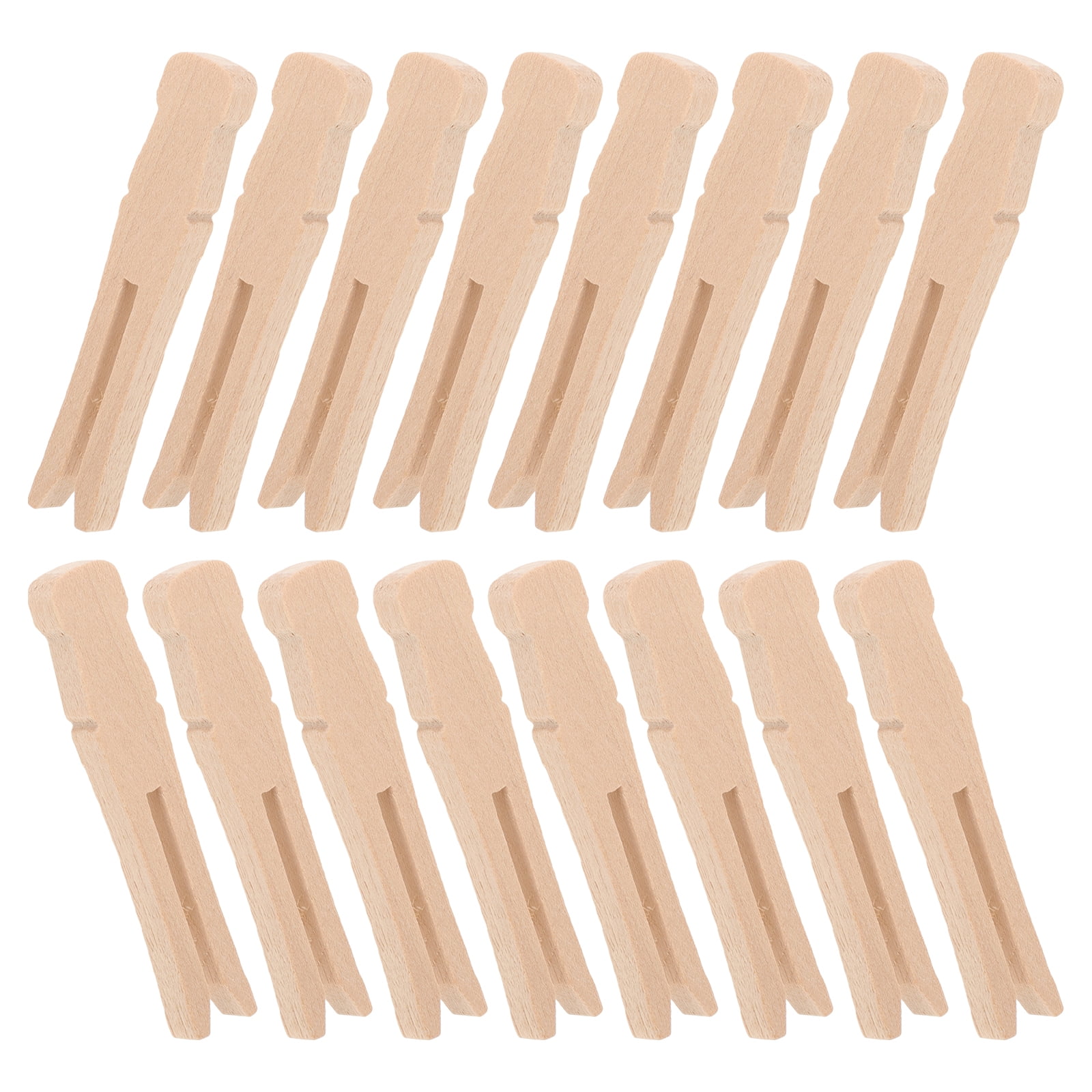 Wooden Clothespins Manual Windproof Flat Clip Blanket Clips Crafts ...