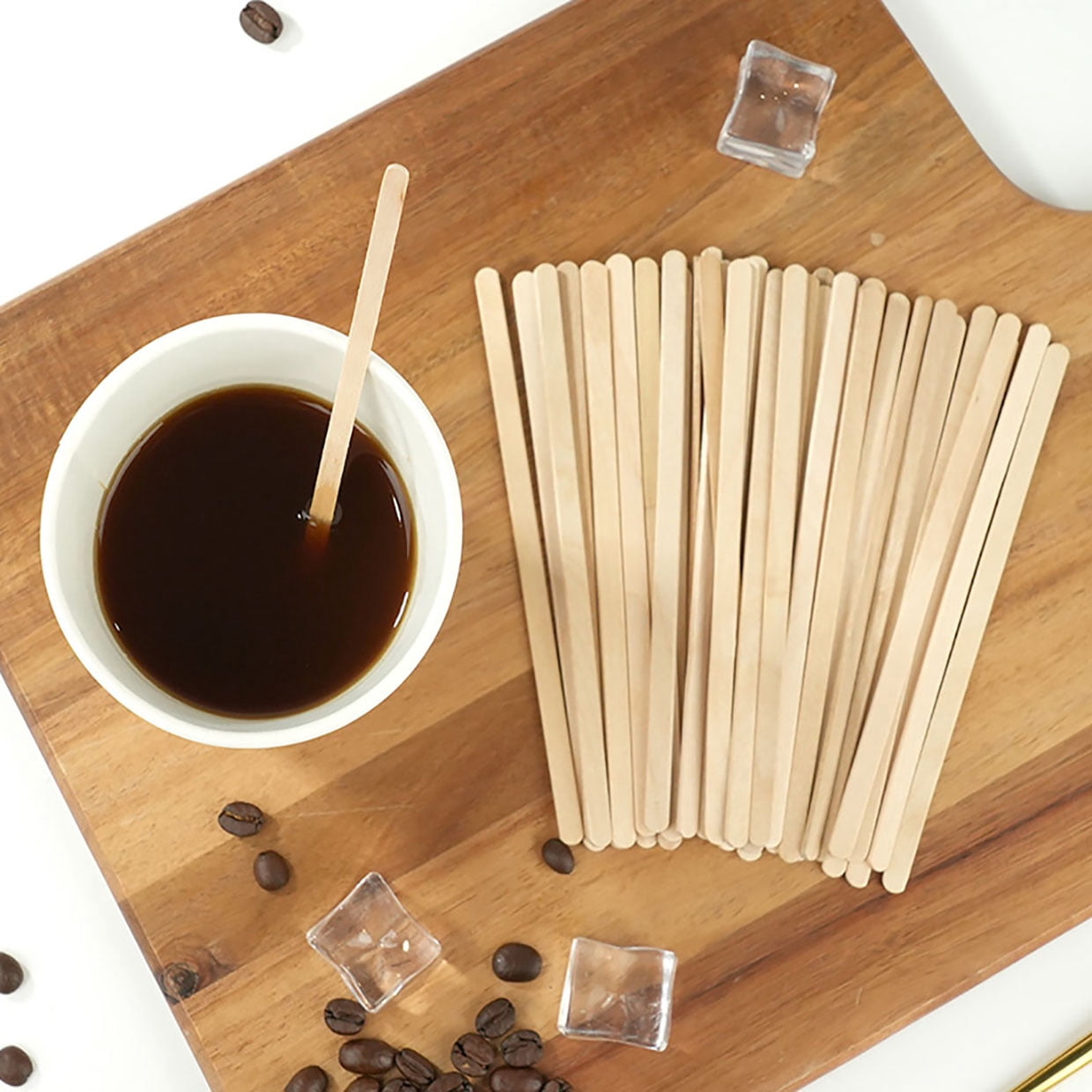 Wooden Flat Coffee Stirrers, 300 Pack - Walmart.com