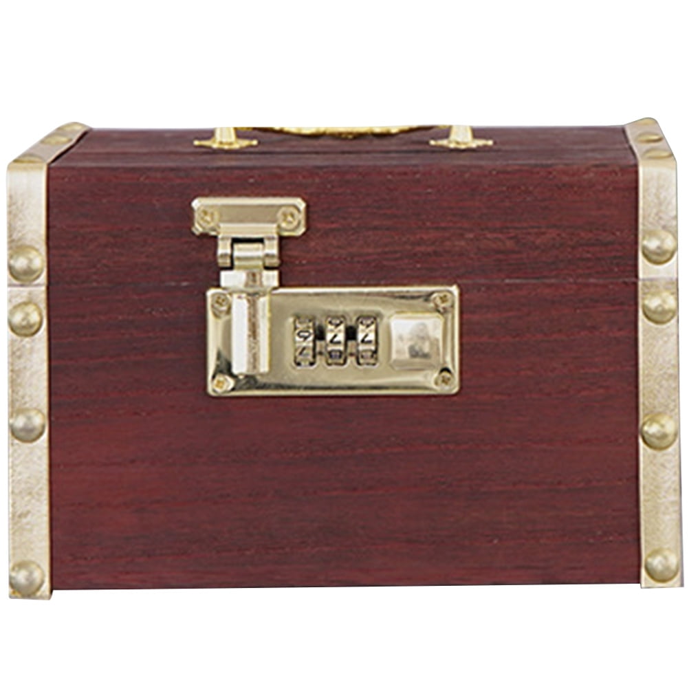 Wooden Coin Bank Coin Container Decorative Coin Holder Table Ornament ...