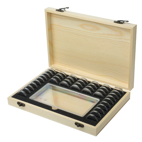 Coofit Wooden Coin Case Holder, Organizer and Display, Adjustable ...