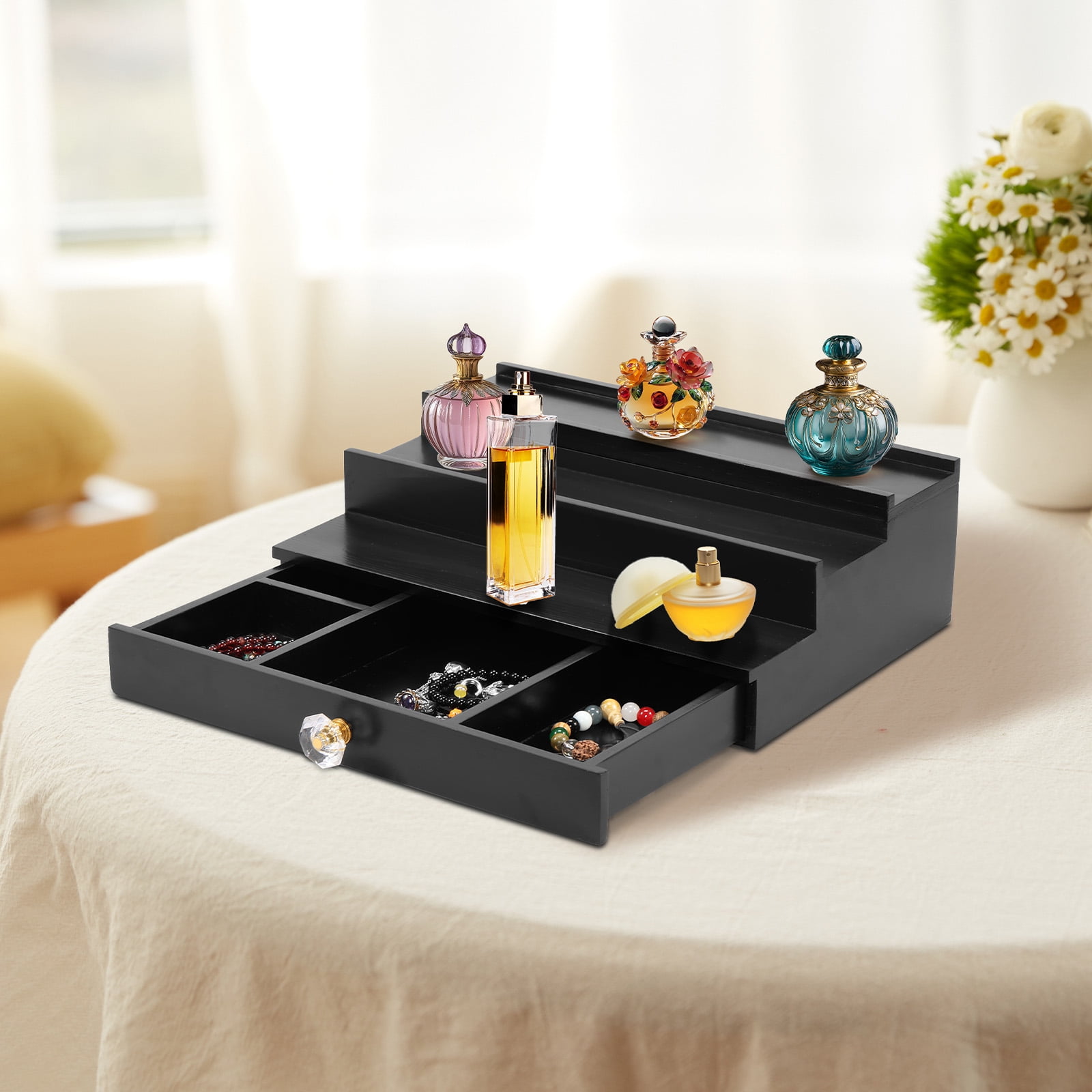 Wooden Cologne Organizer Perfume Organizer for Jewelry Perfume Watch 3 ...