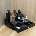 Wooden Cologne Organizer for Men, Display Risers Countertop Organizer 3 ...