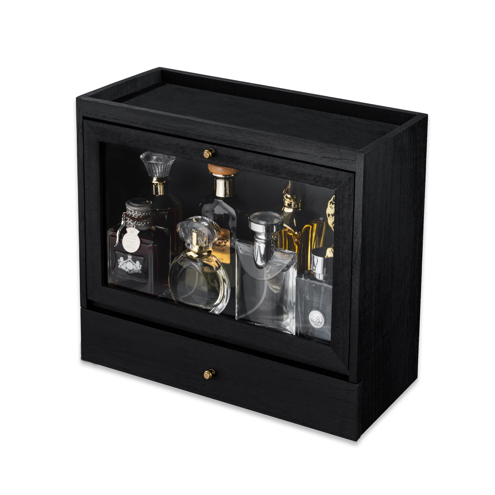 Wooden Cologne Organizer for Men Multi-Slide Tiers of Standing Perfume ...