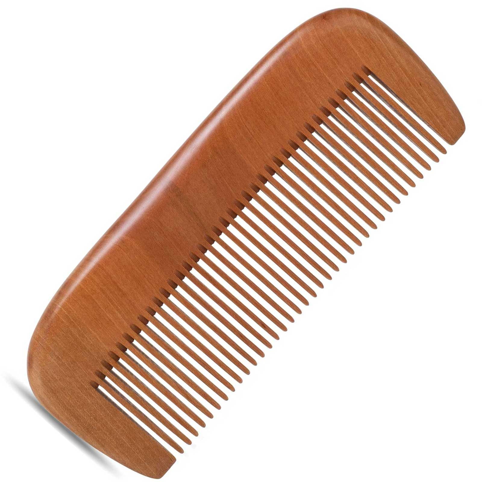 Wooden Comb for Women, Labor Comb, Wide Tooth for Curly Hair Growth ...