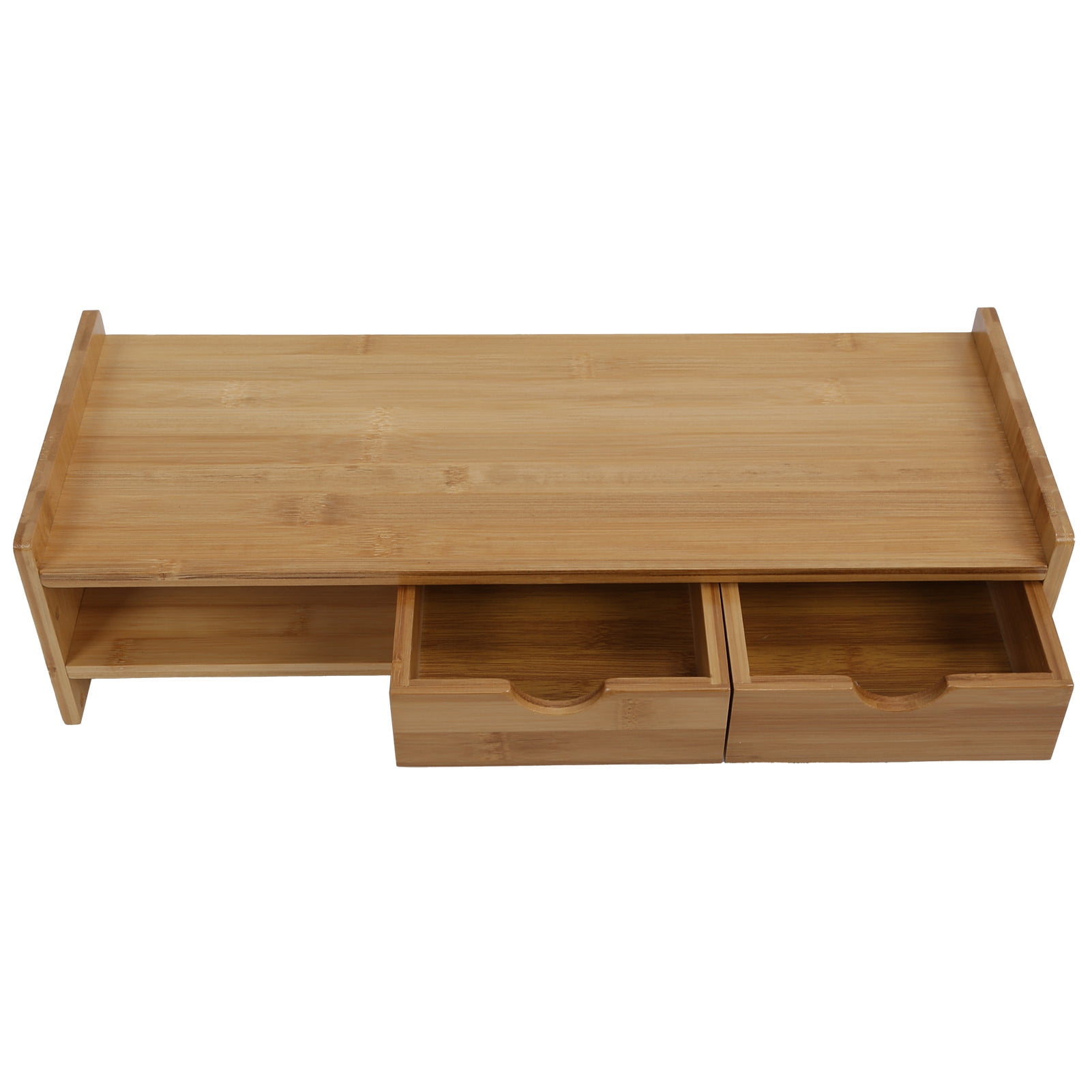 Wooden Computer Monitor Riser, Modern Bamboo Desktop Laptop Stand ...