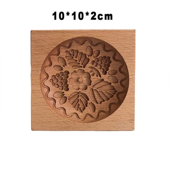 Wooden Cookie Molds Cookie Wooden Gingerbread Cookie Moulds Press 3D ...