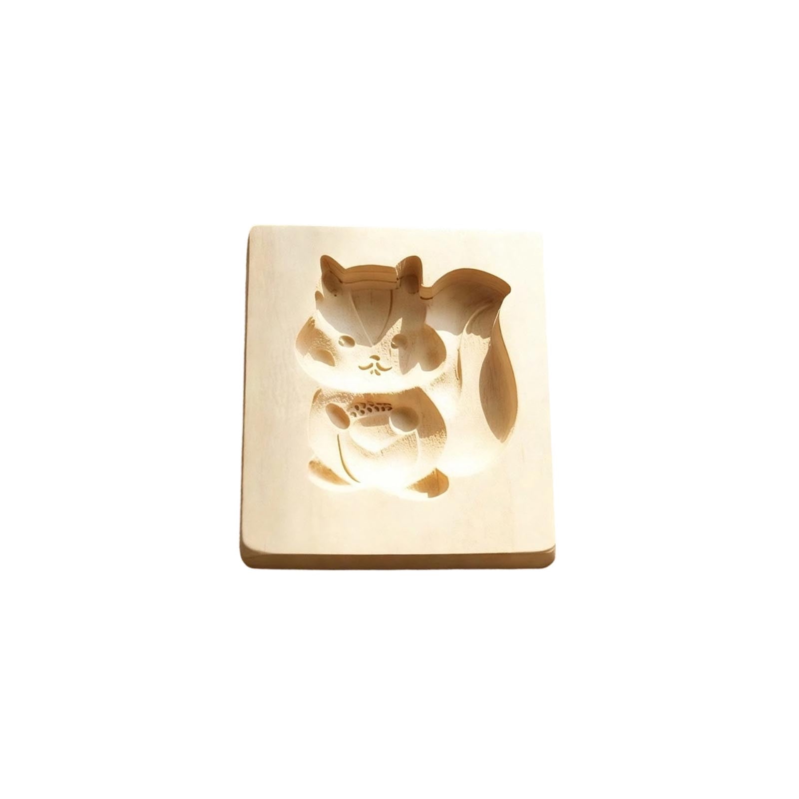Wooden Cookie Mould, Single Biscuit Embossing Stamp, Holiday Themed ...