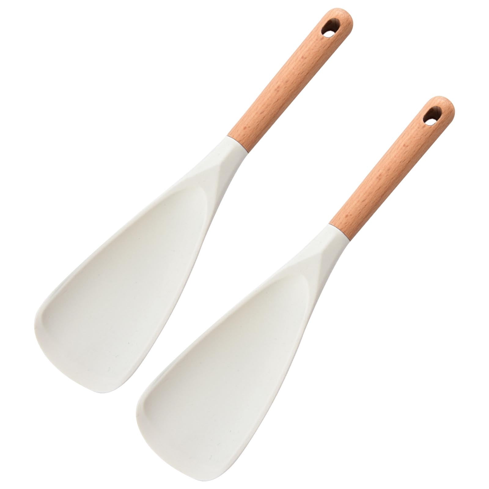 Wooden Cooking Spoon for Nonstick Cookware Safe Mixing and Scraping ...
