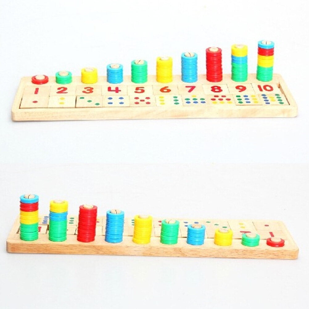Wooden Count & Match Numbers Learn to Count Educational Counting Toy ...