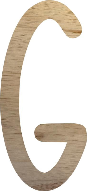 Wooden Craft Letter G, Blank Wood Letter 6'' Tall, Small Alphabet Home ...