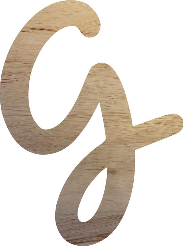 Wooden Craft Letter H, Do It Yourself 9'' Tall Alphabet A-Z, Wall ...