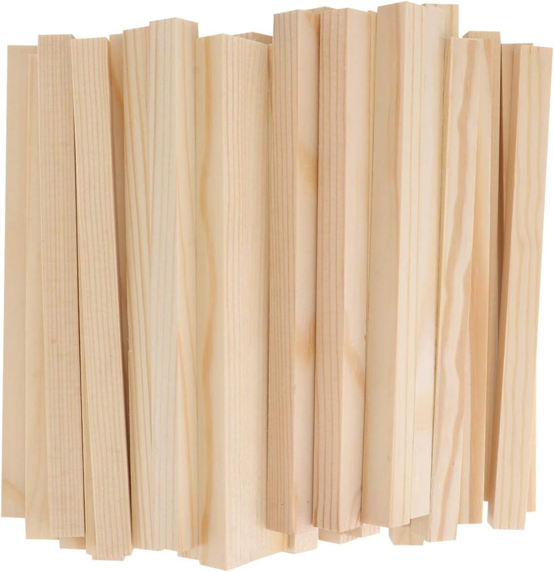 Wooden Crafts 50pcs Small Wooden Strip Natural Materials DIY Material ...