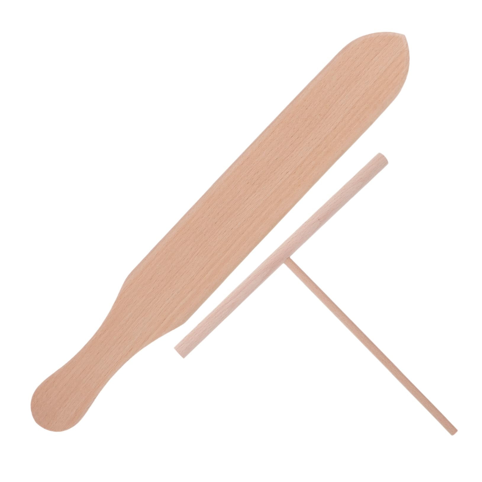 Wooden Crepe Spreader Set Pancake Spreader Tool Easy to Use and Store ...