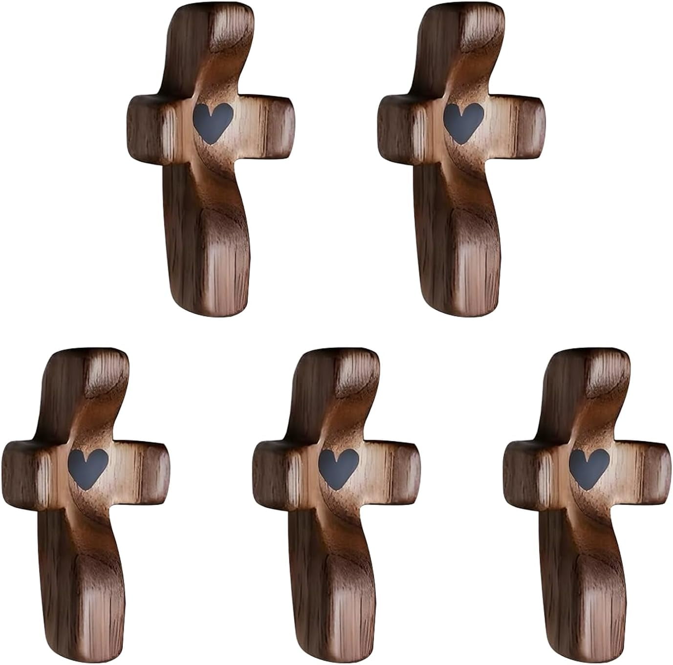 Wooden Cross Fidget Wood Pocket Prayer Fidget Cross to Hold Gifts for ...