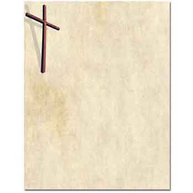 Wooden Cross Letterhead Letterhead Laser & Inkjet Printer Paper, 25 ...