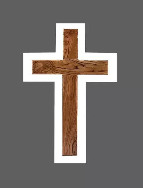 Wooden Cross Sticker Jesus Waterproof Sticker Phone Decal Water Bottle ...