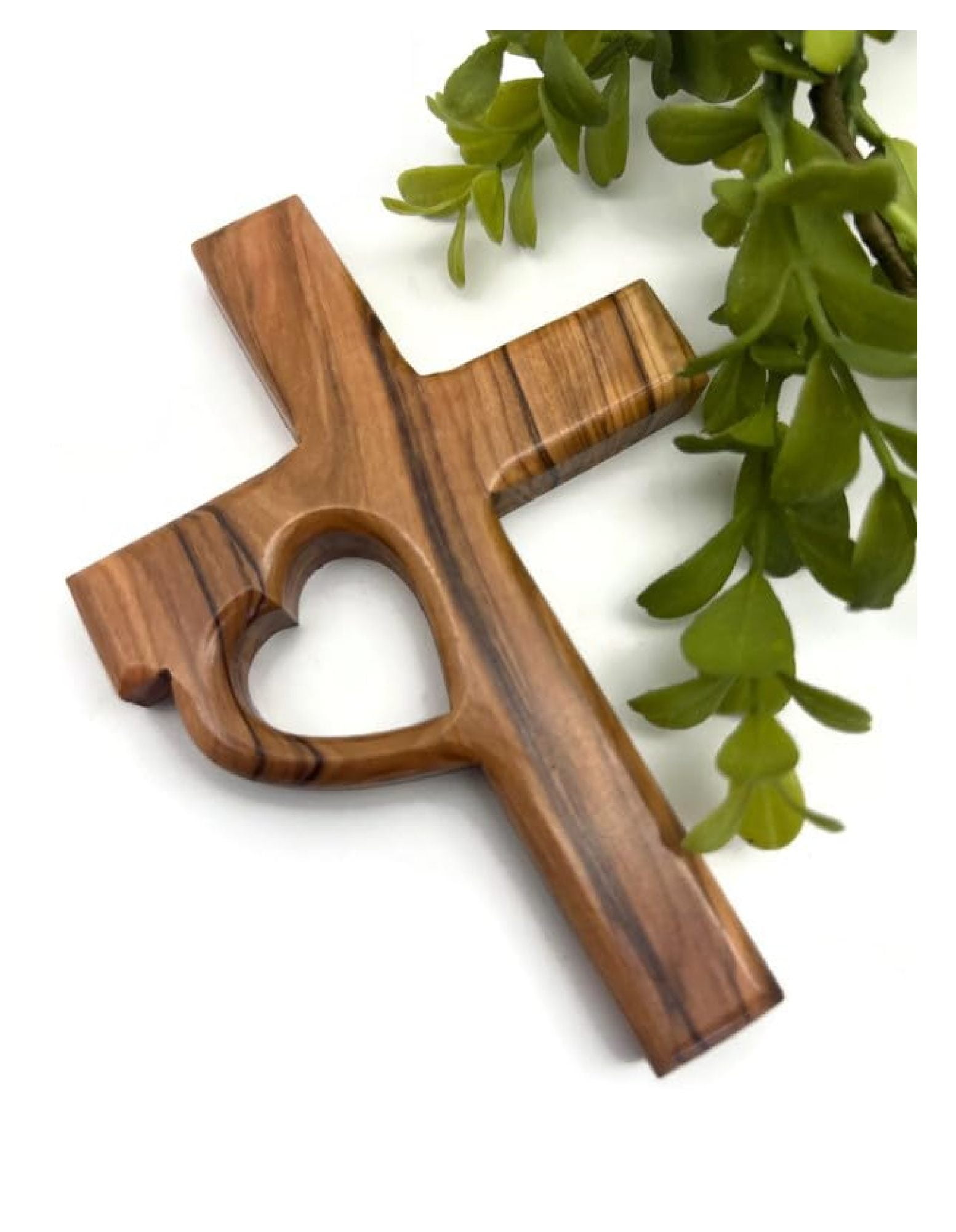 Wooden Cross for Wall, Olive Wood Cross for Baptism and Confirmation ...