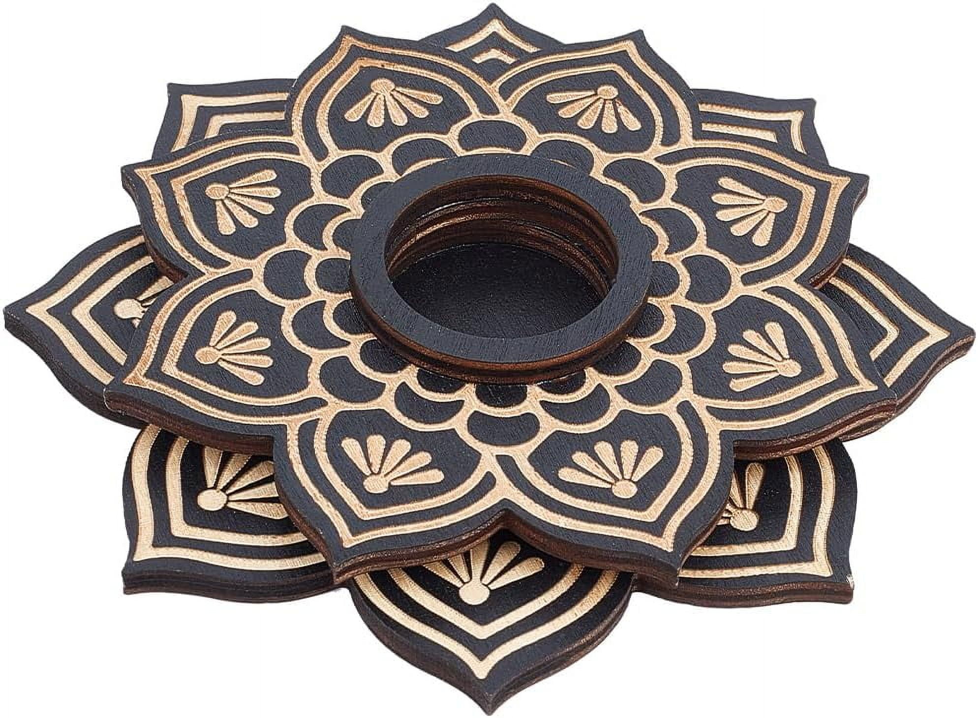 Wooden Crystal Sphere Display Stand Witch Stuff Wiccan Altar Decor ...