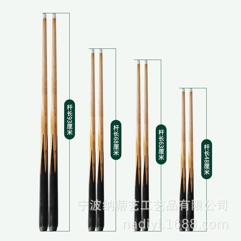 Wooden Cue Sticks Pool Stick 24.8 Inch Short Cue Pool Billiard Bridge ...