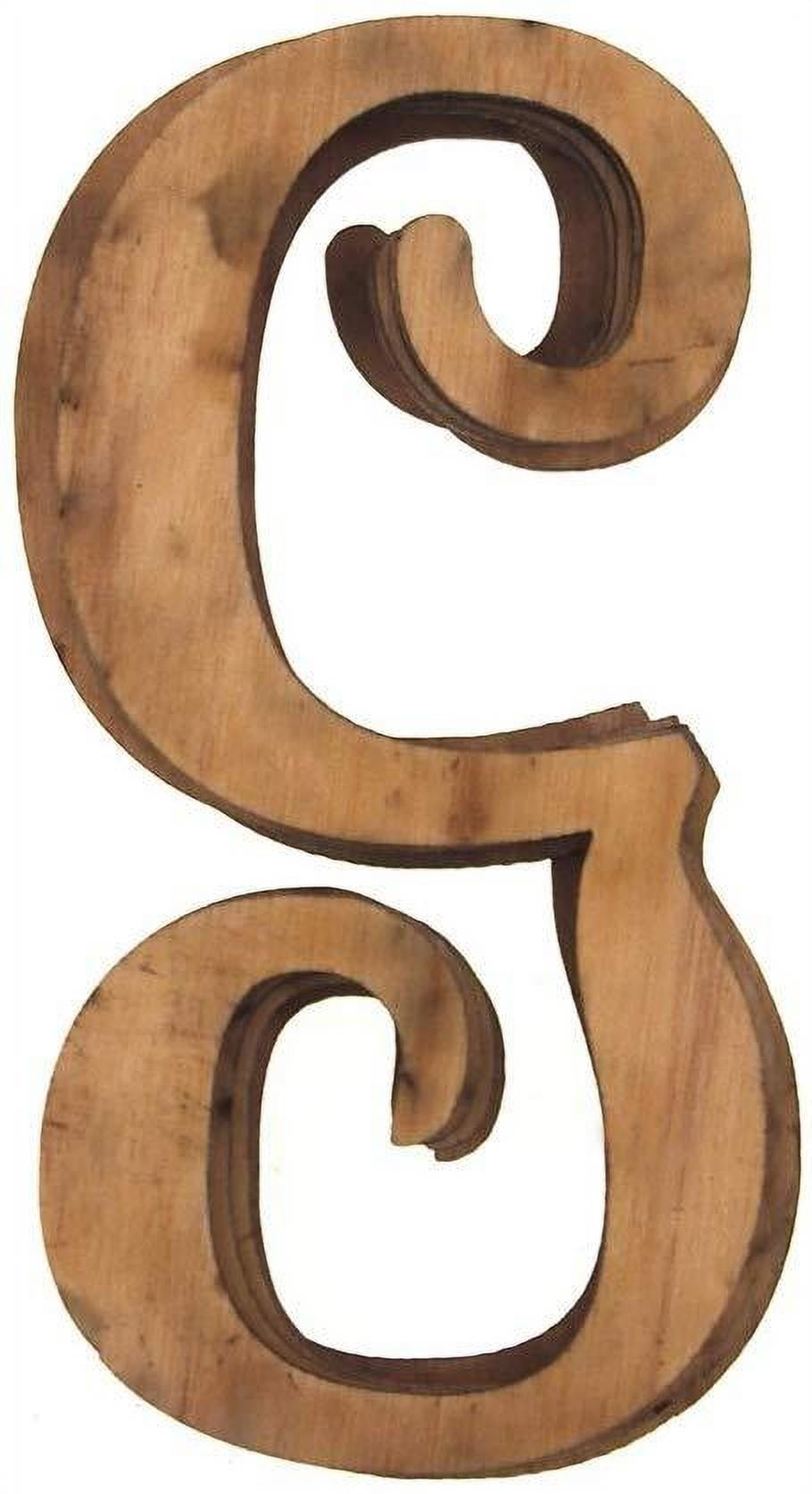Wooden Cursive Letter G, Natural, 3-Inch, 6-Piece - Walmart.com