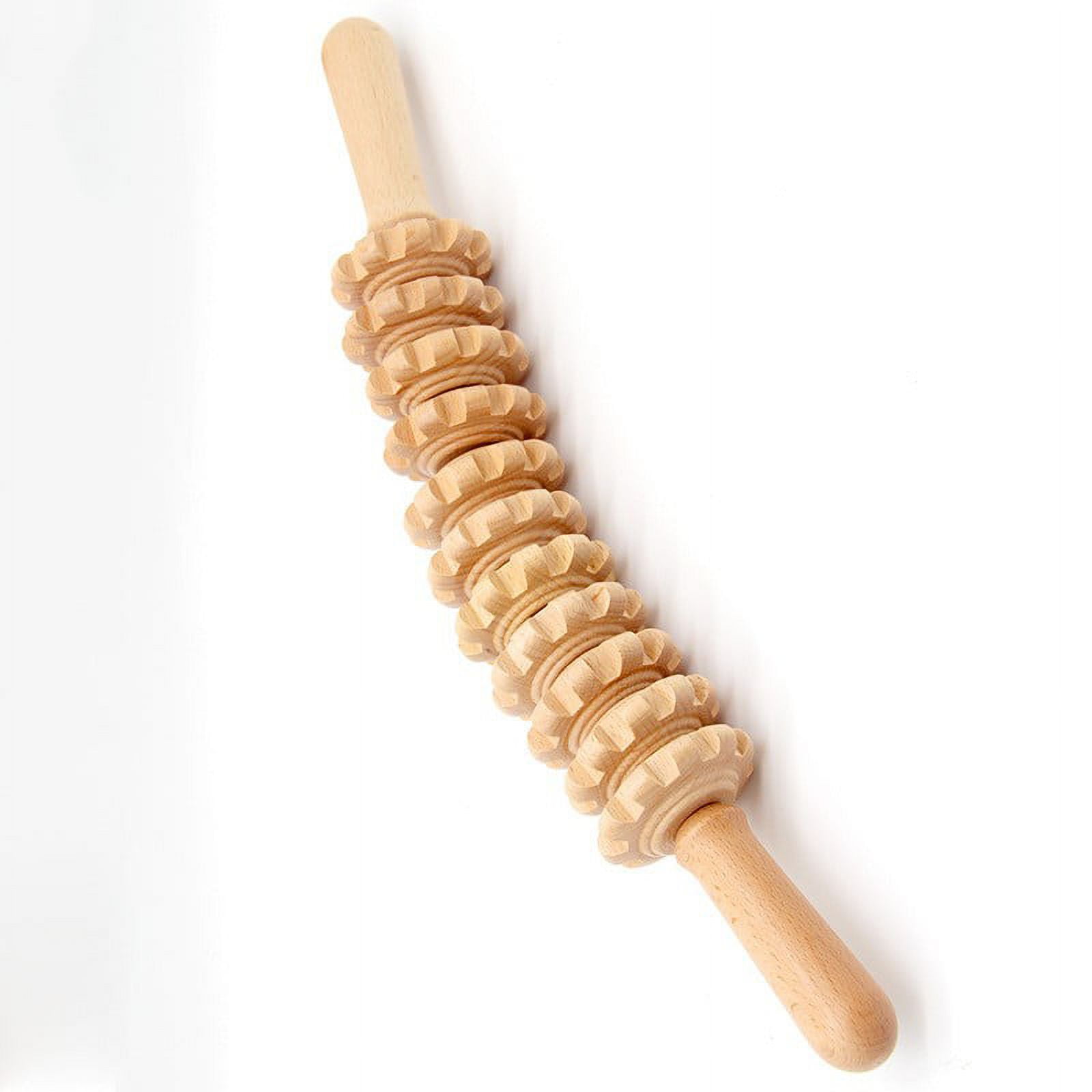 Wooden Curved Massager Handheld Roller Stick Casewin Trigger Point Manual Massager For Fascia
