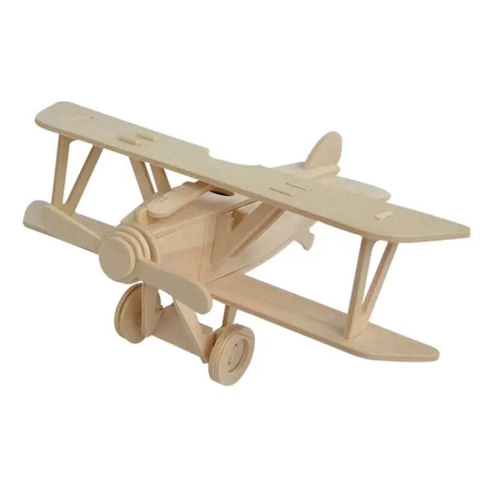 Wooden DIY Jigsaw Puzzle Handmade Assemble Painting Airplane Plane ...