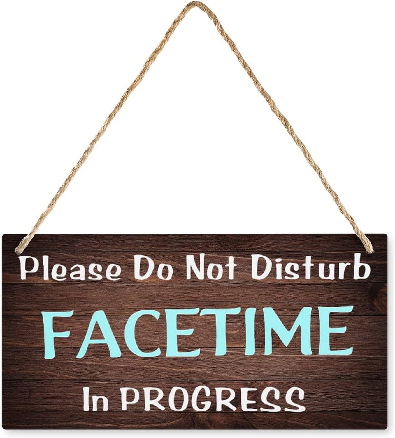 Wooden Decor Please Do Not Disturb Facetime In Progress Wooden Sign For Room Wall Decor, Funny ...