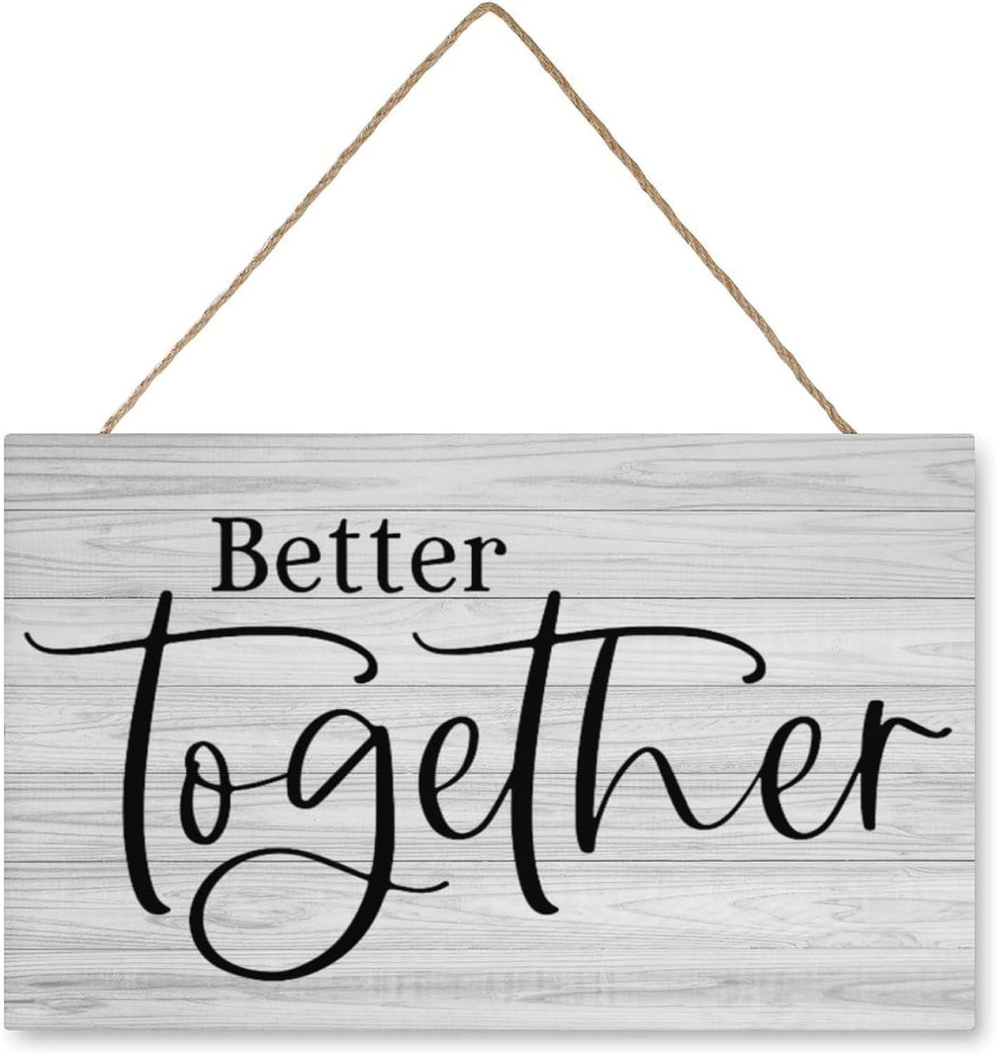 Wooden Decor Signs Better Together Definition Funny Hanging Wood Wall ...