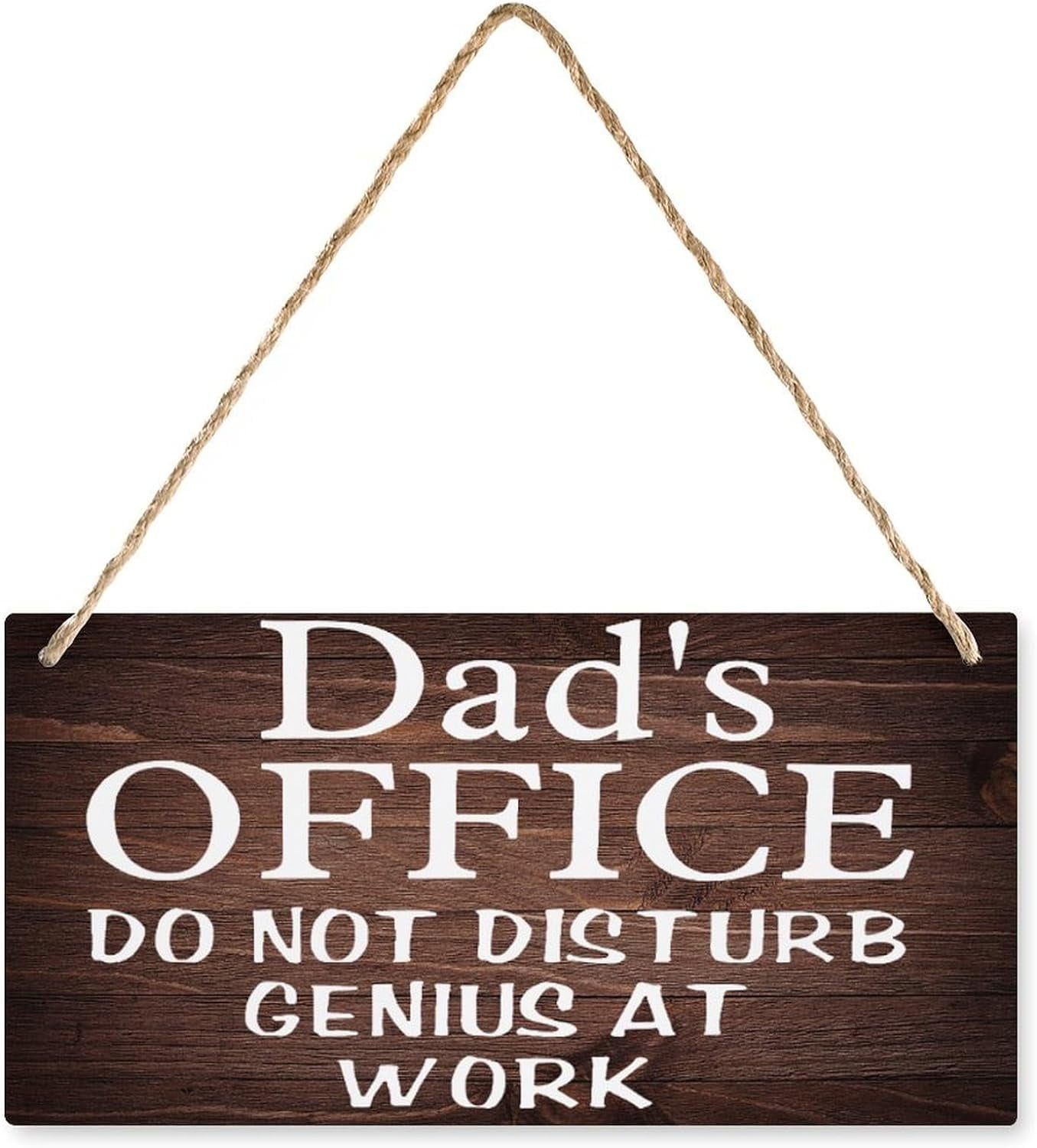 Wooden Decor Signs Dad'S Office Do Not Disturb Genius At Work Funny ...