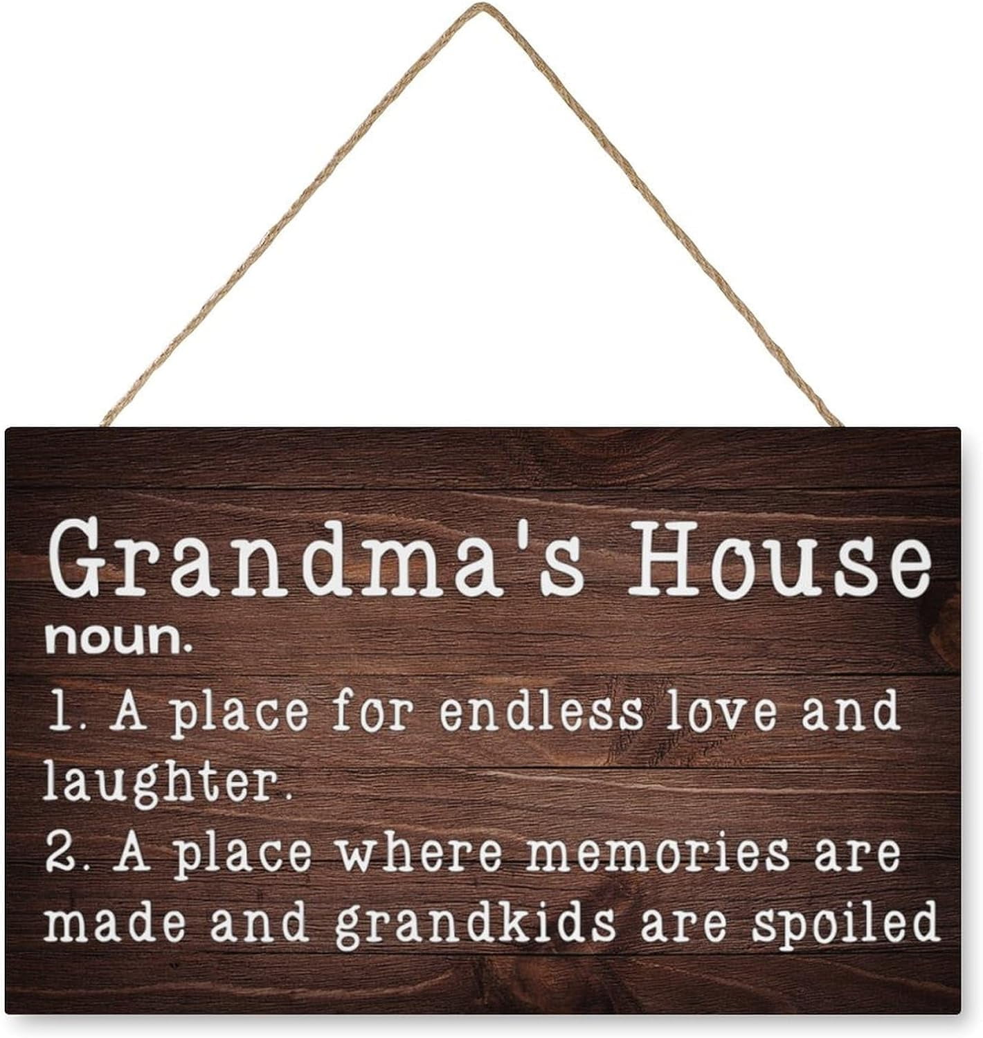 Wooden Decor Signs Grandma'S House Definition Funny Hanging Wood Wall ...