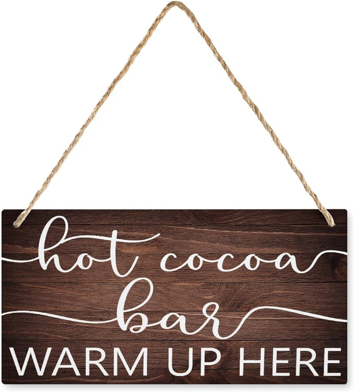 Wooden Decor Signs Hot Cocoa Bar Sign Wedding Dessert Sign Wedding ...
