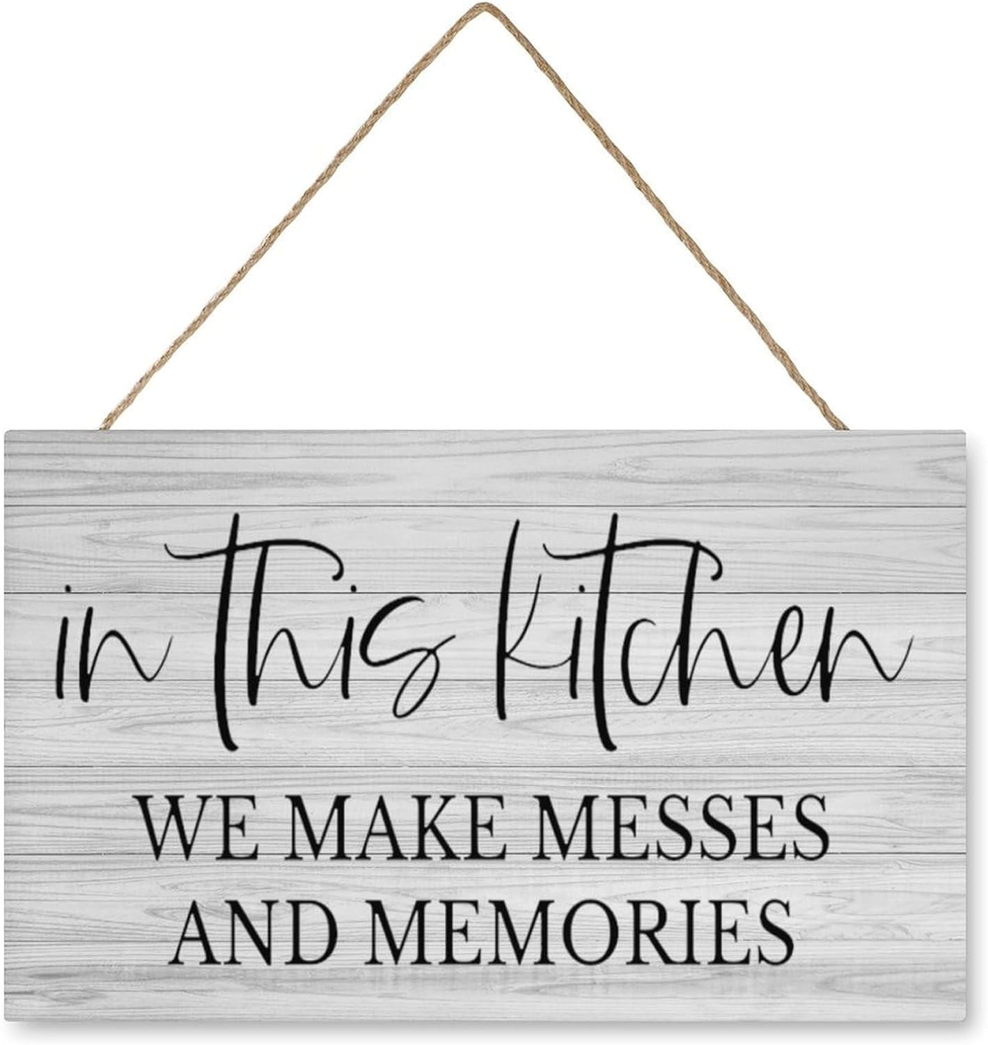 Wooden Decor Signs In This Kitchen We Make Messes And Memories ...