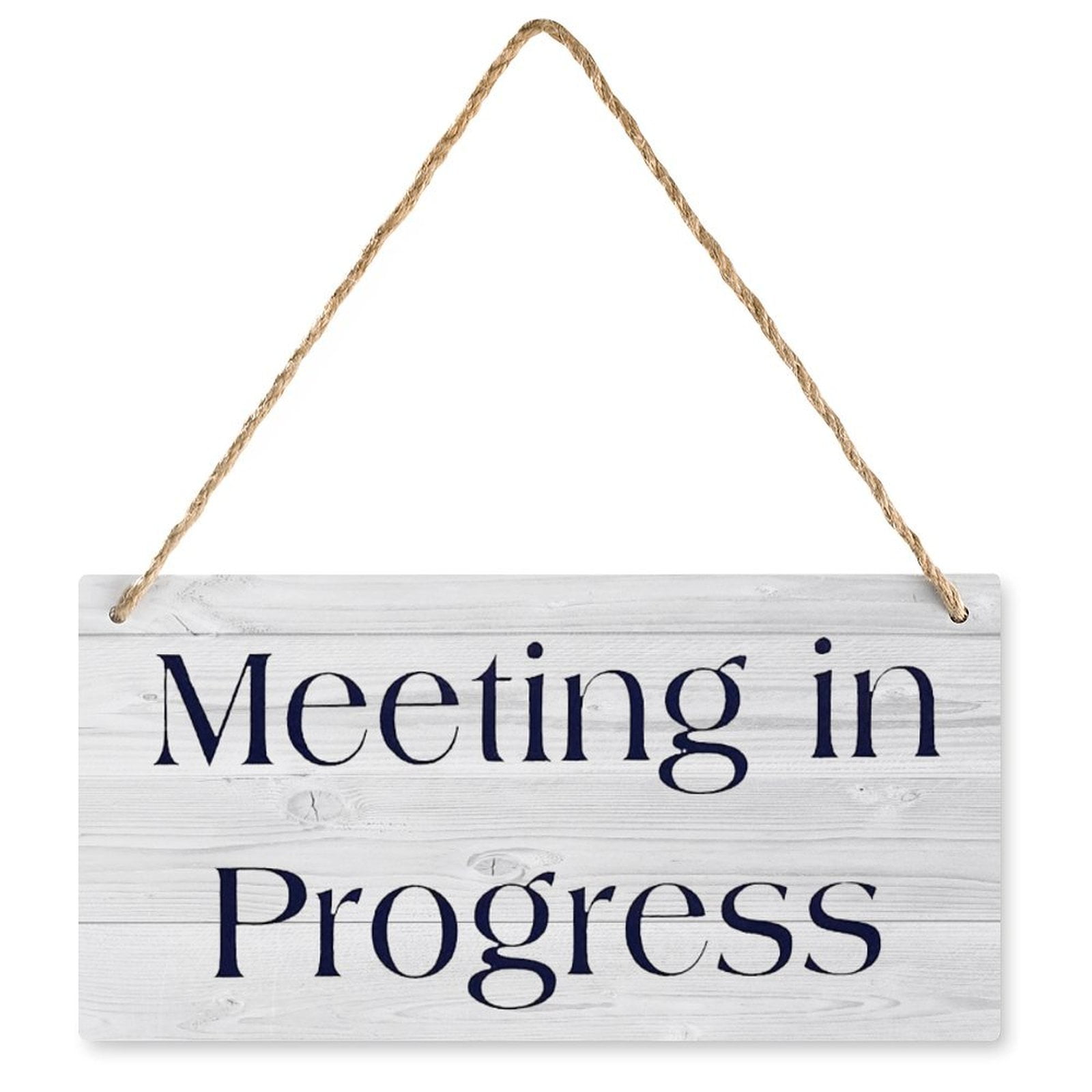 Wooden Decor Signs Meeting In Progress Wooden Front Door Decor Wall ...