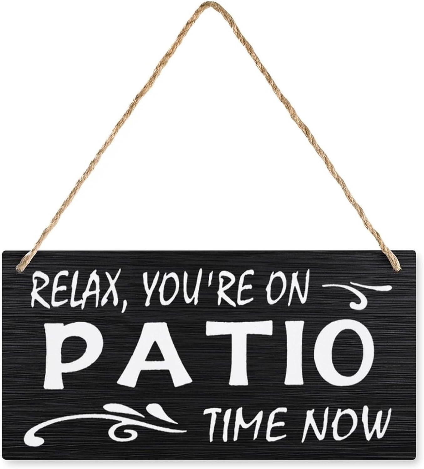 Wooden Decor Signs Relax You'Re On Patio Time Patio Decor Porch Decor ...