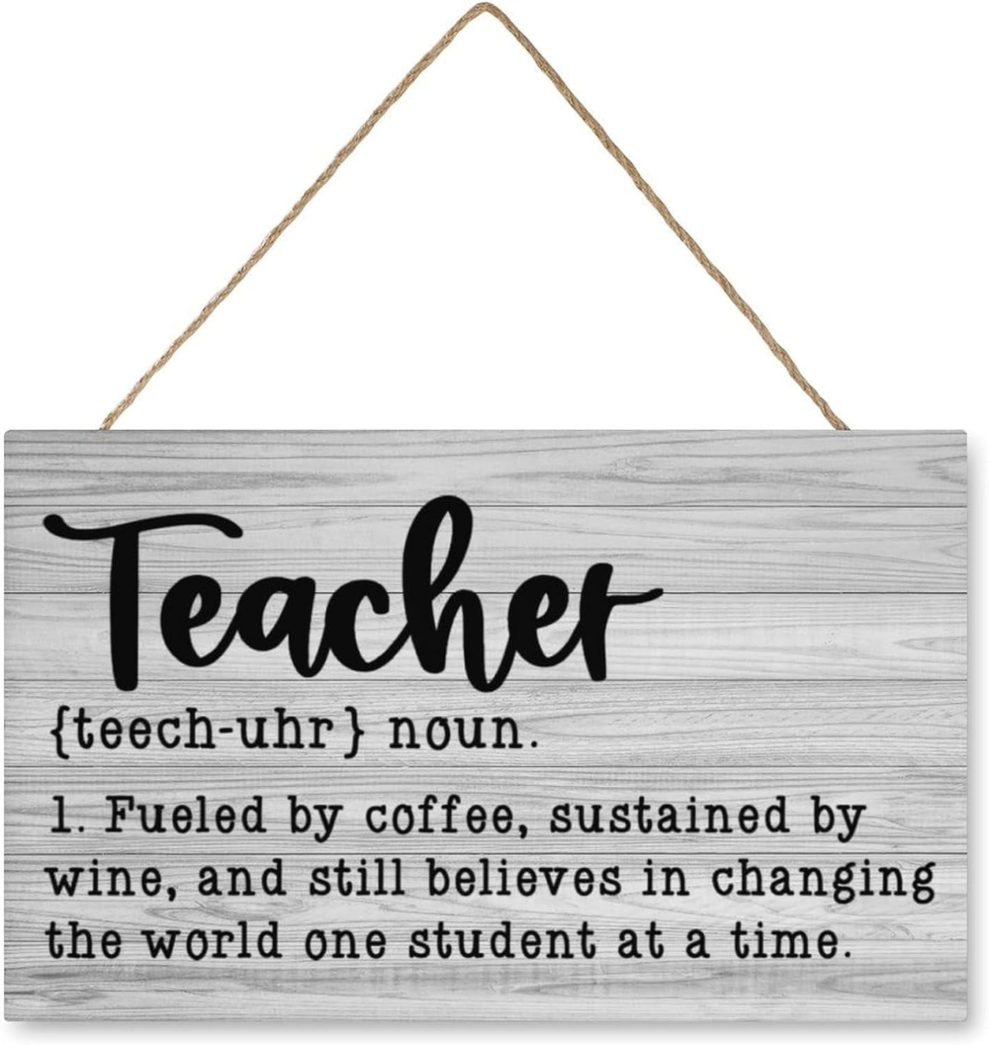 Wooden Decor Signs Teacher Definition Funny Hanging Wood Wall Decor ...