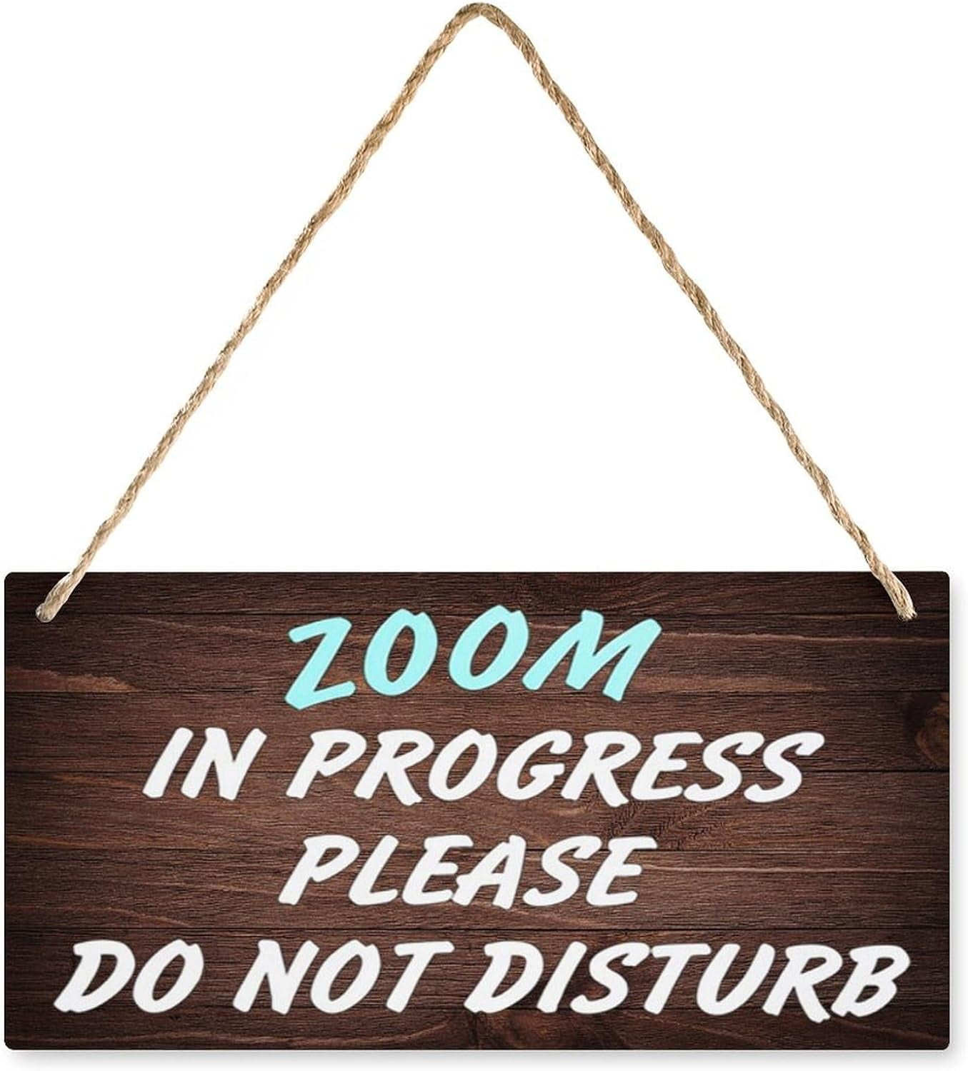Wooden Decor Zoom In Progress Please Do Not Disturb Wooden Sign For ...