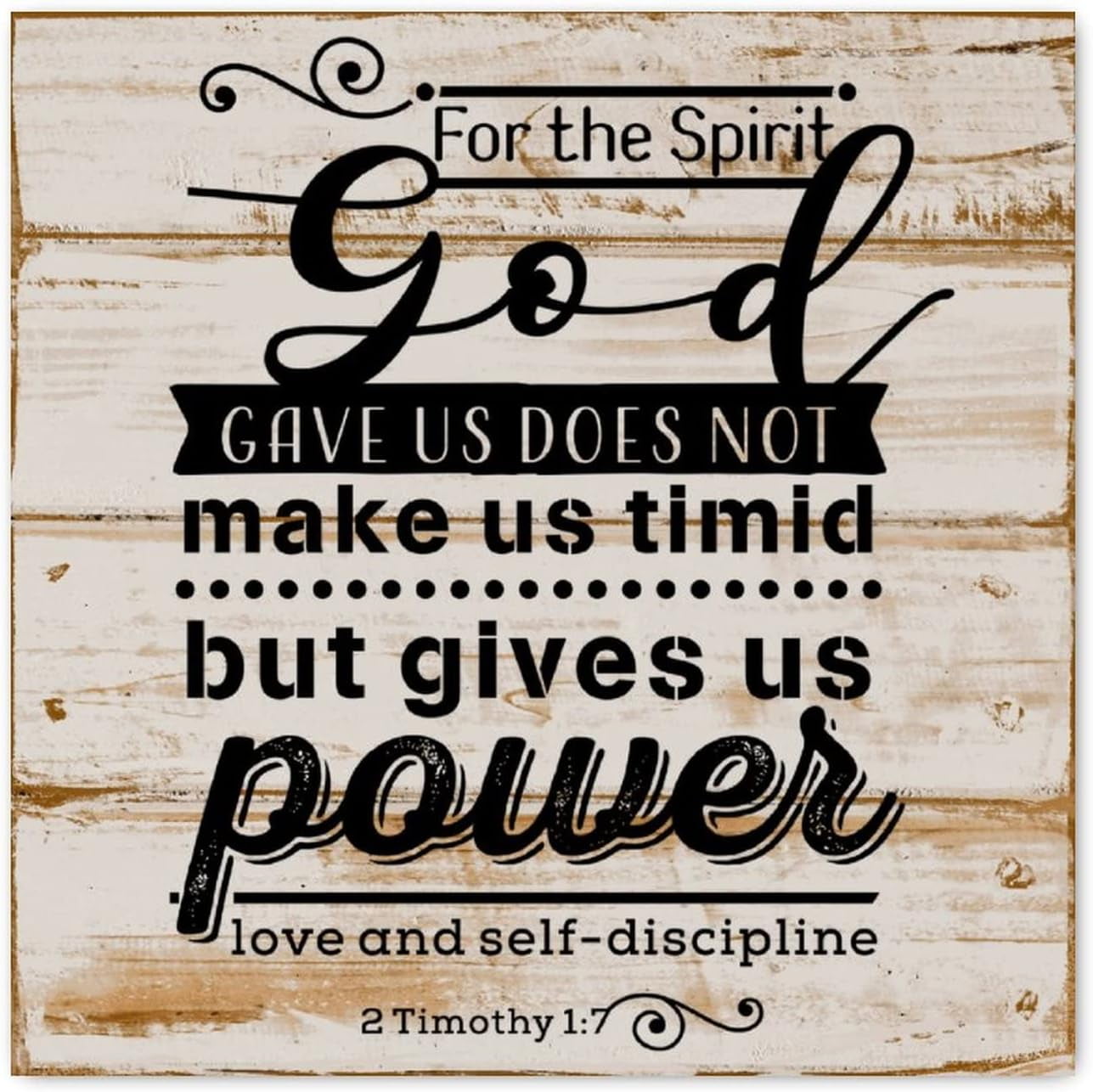 Wooden Decoration Stand for The Spirit God Gave Us Does Not Make Us ...